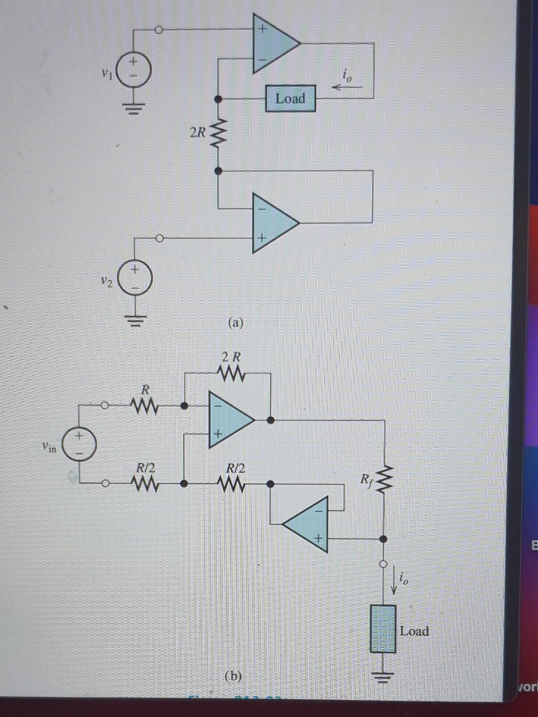 Solved 3.23. Analyze each of the ideal-op-amp circuits shown | Chegg.com