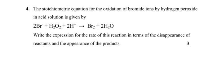 Solved The stoichiometric equation for the oxidation of | Chegg.com