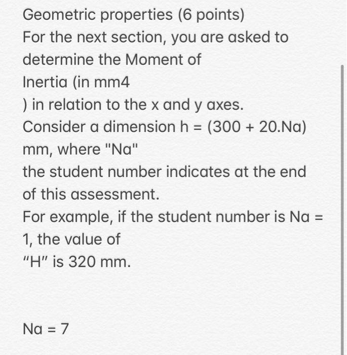 Solved Geometric properties (6 points) For the next section, | Chegg.com