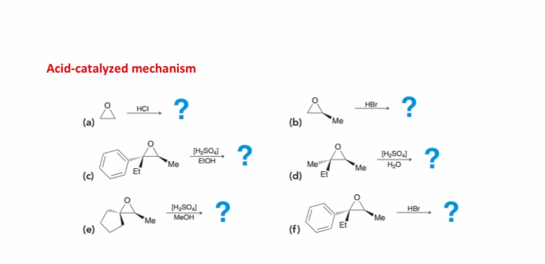 Solved Acid-catalyzed mechanism(a)(b)(c)(e)(d) | Chegg.com