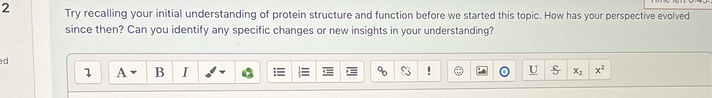 Solved Try recalling your initial understanding of protein | Chegg.com