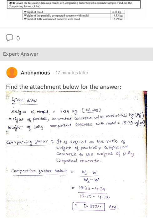 Solved Q14: Given the following data as a results of | Chegg.com