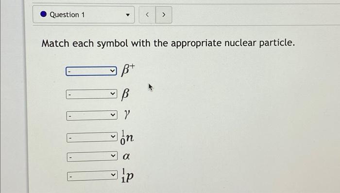 Solved Question 1 Match each symbol with the appropriate | Chegg.com
