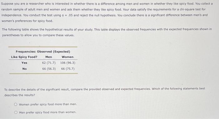 Solved Suppose You Are A Researcher Who Is Interested In 