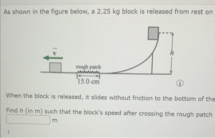 Solved As shown in the figure below, a 2.25 kg block is | Chegg.com
