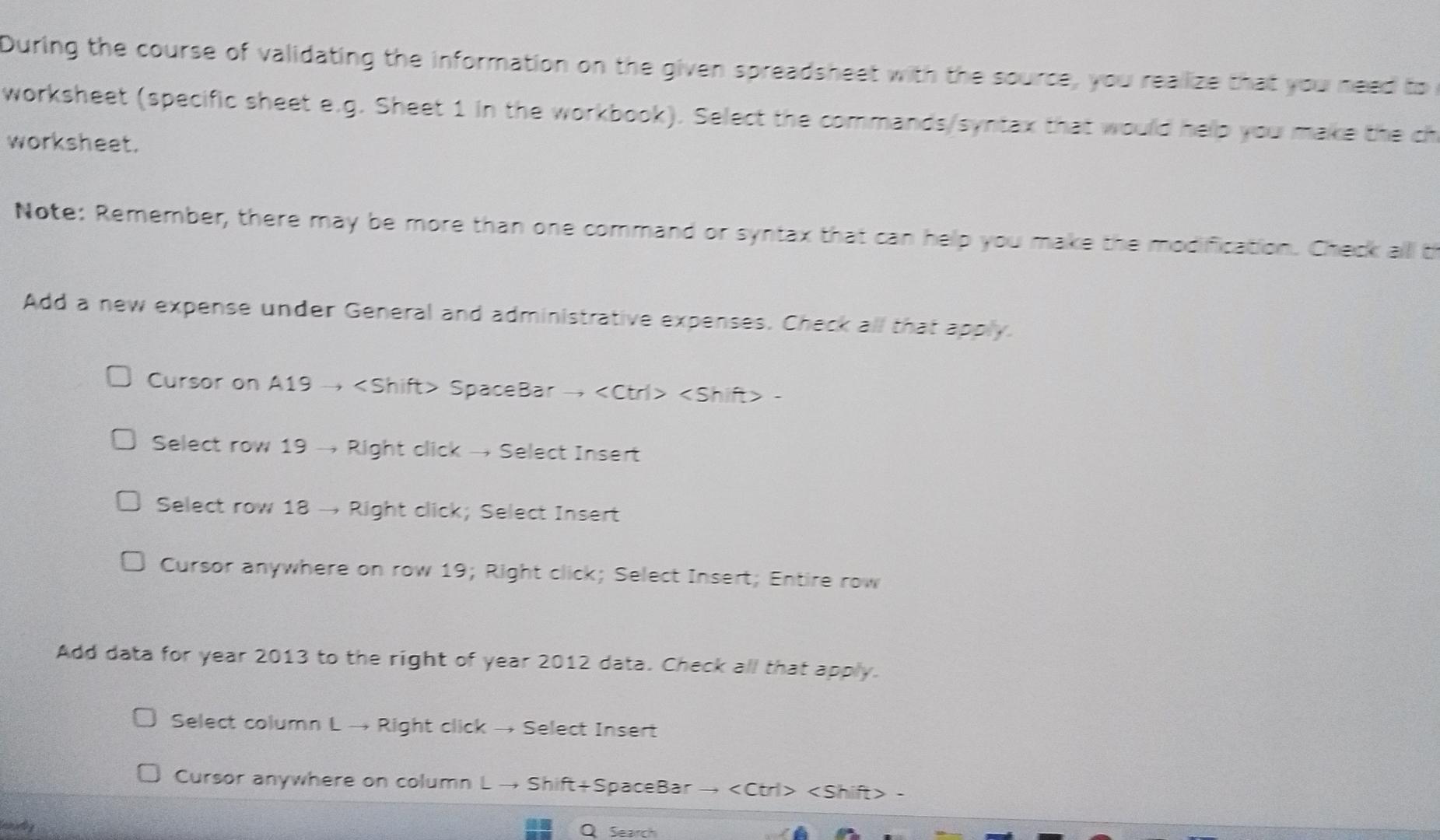 Solved During the course of validating the information on | Chegg.com