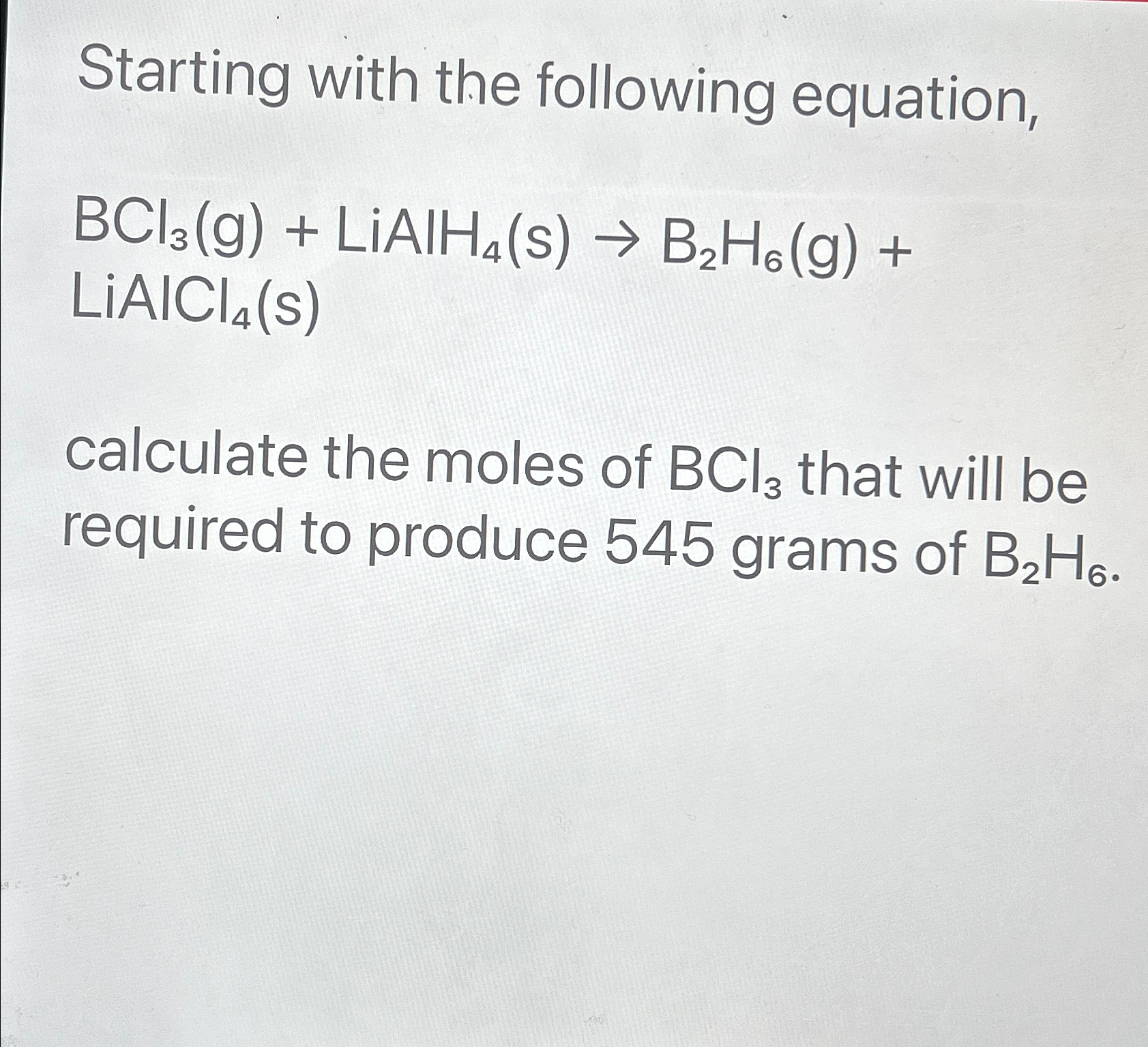 Solved Starting with the following | Chegg.com