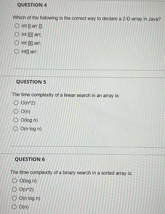 Solved Which of the following is the correct way to declare | Chegg.com