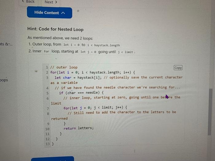 Solved 7. LOOPS Letters After POINTS 0 | Chegg.com