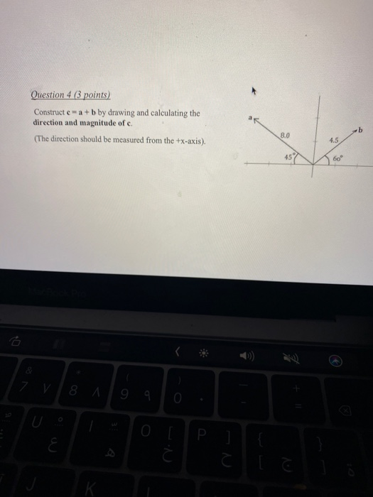 Solved construct c= a+b by drawing and calculating the | Chegg.com