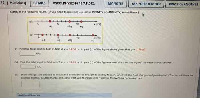 Solved 10. (-/10 Points DETAILS OSCOLPHYS2016 18.7.P.042. MY | Chegg.com Solved 10. (-/10 Points DETAILS OSCOLPHYS2016 18.7.P.042. MY | Chegg.com