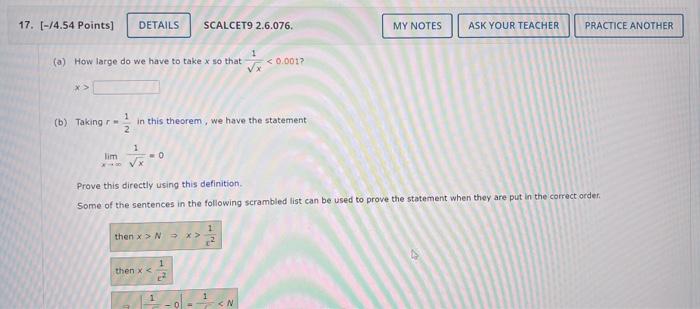 Solved (a) How large do we have to take x so that x1