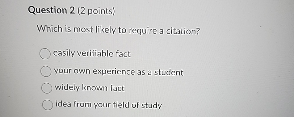 Solved Question 2 (2 ﻿points)Which is most likely to require | Chegg.com