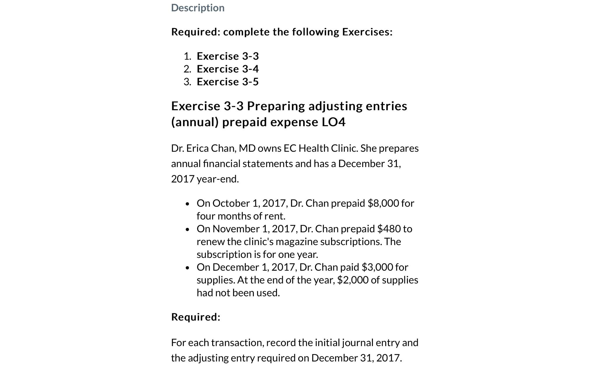 Solved DescriptionRequired: complete the following | Chegg.com