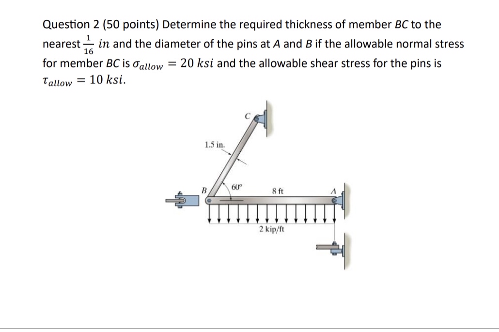 Solved Question 2 (50 ﻿points) ﻿Determine the required | Chegg.com