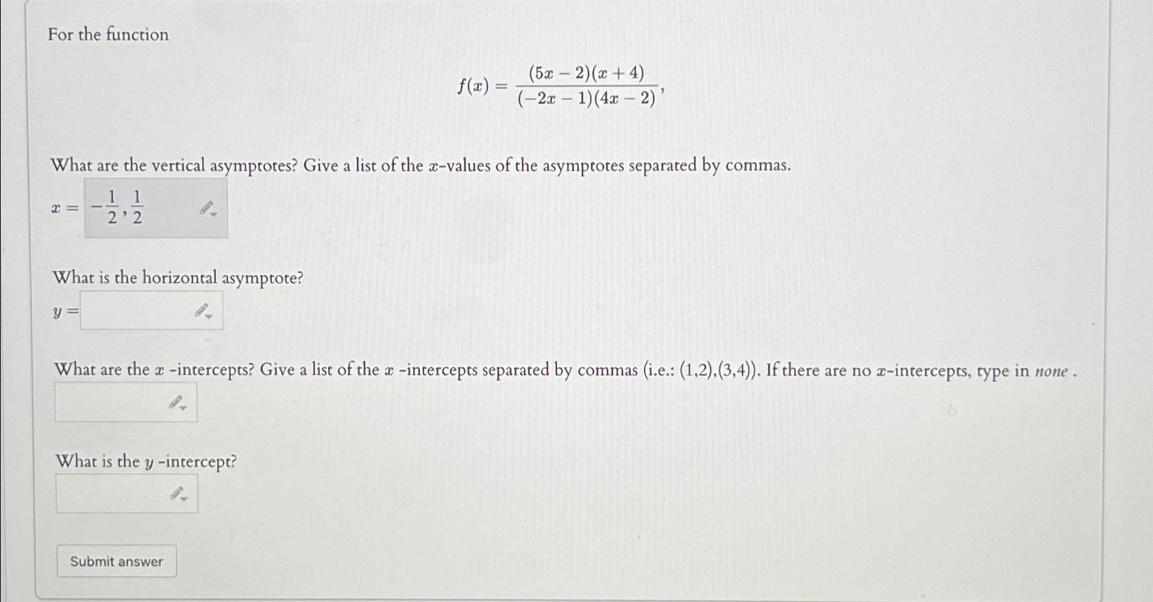 Solved Consider the logarithmic equation y=1-ln(2-x).(a) | Chegg.com