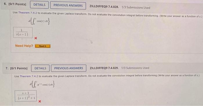 Solved 6. (0/1 Points] DETAILS PREVIOUS ANSWERS ZILLDIFFEQ9 | Chegg.com
