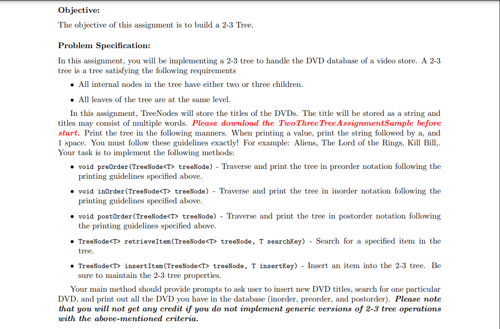 Solved Objective:The objective of this assignment is to | Chegg.com