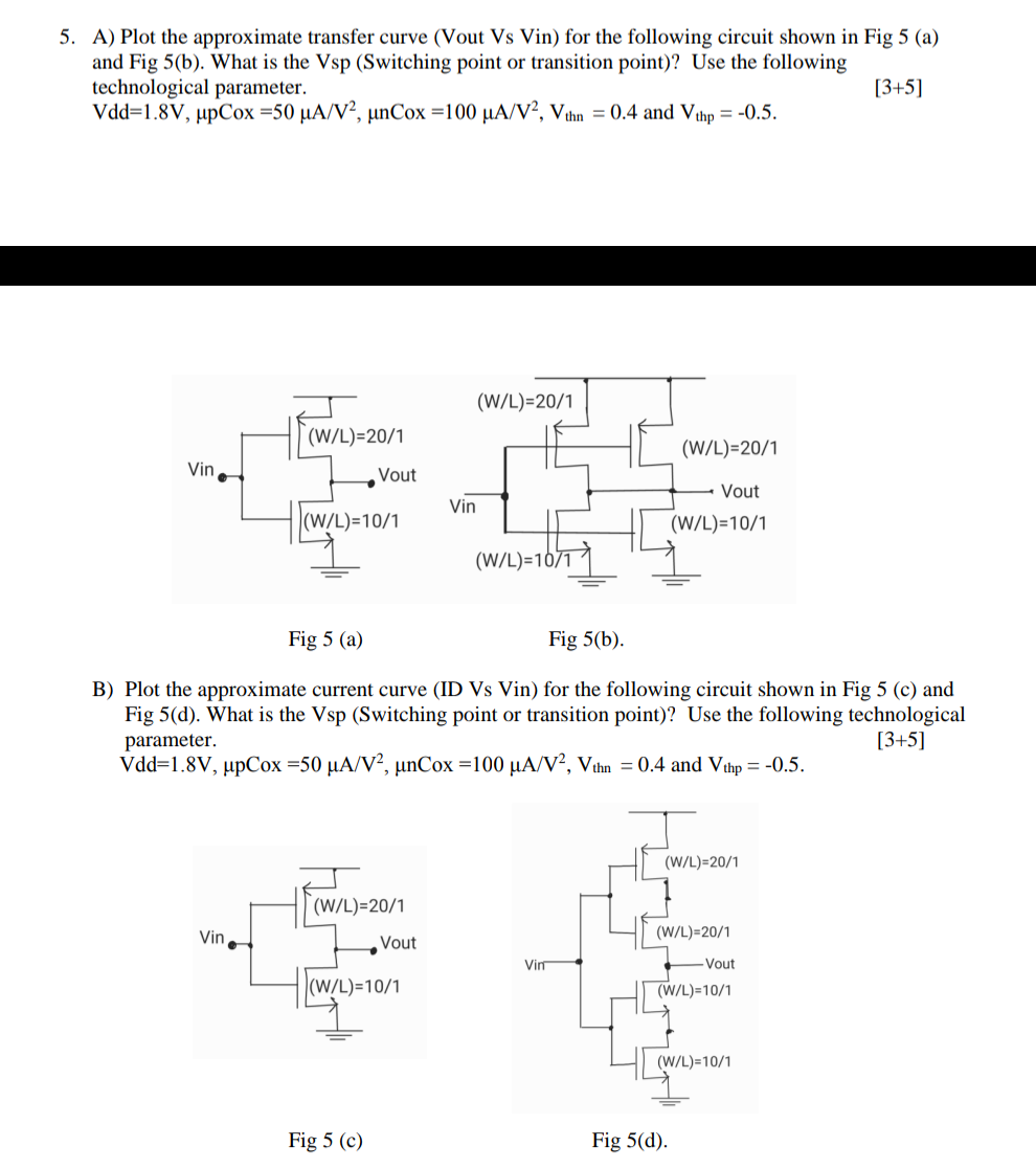 [Solved]: VLSI Circuit design course (answer asap c
