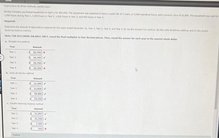 Solved 1,609 haur during vear 1, 1,p60 houn in vear-2, 1,600 | Chegg.com
