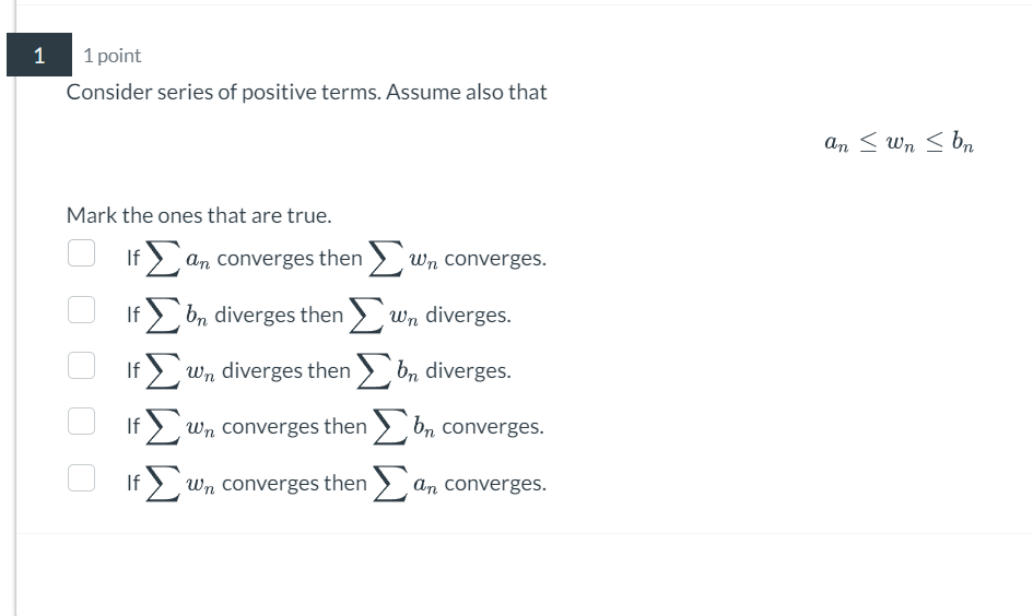 Solved Consider series of positive terms. Assume also | Chegg.com
