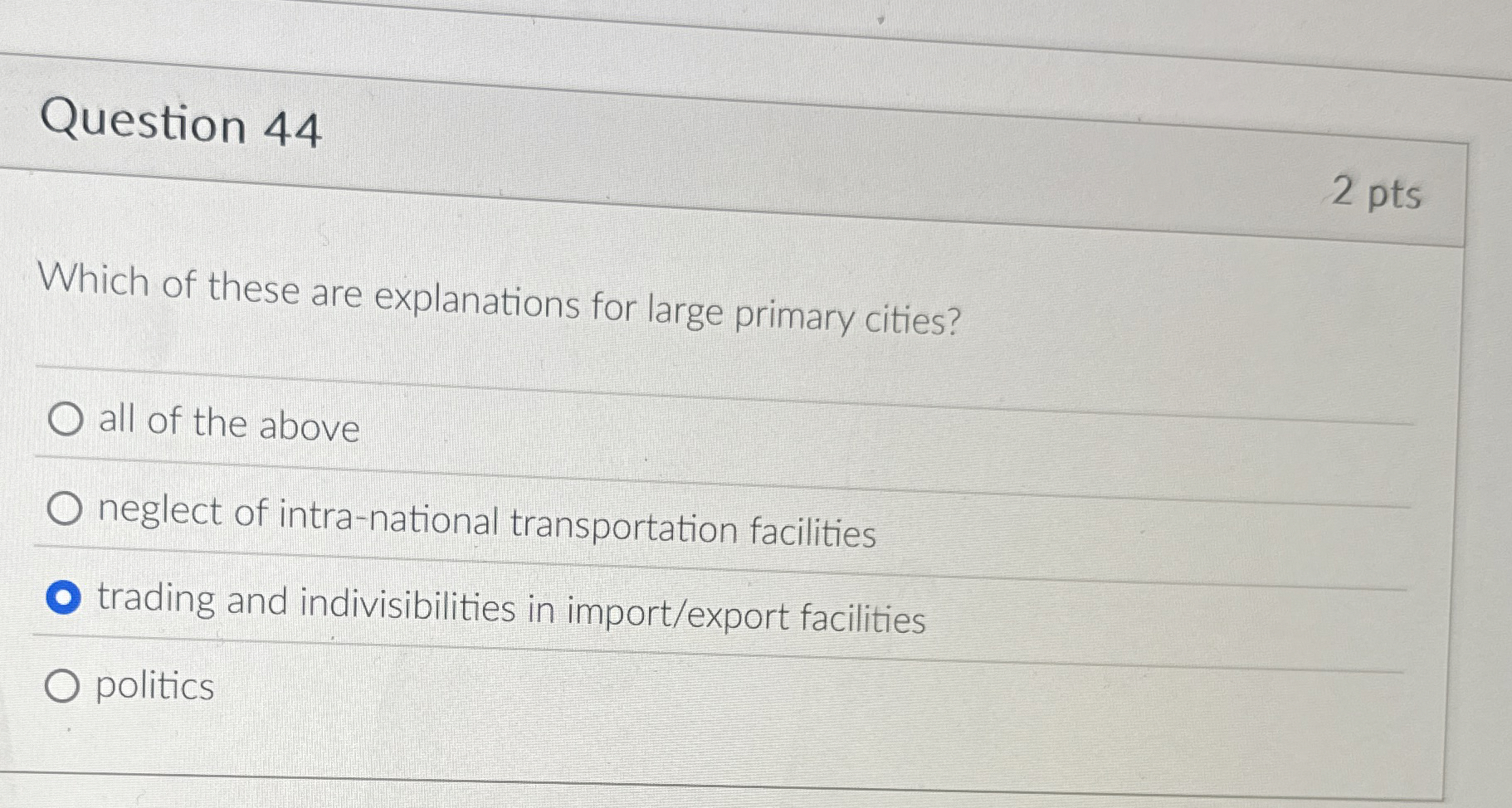 Solved Question 442 ﻿ptsWhich of these are explanations for | Chegg.com