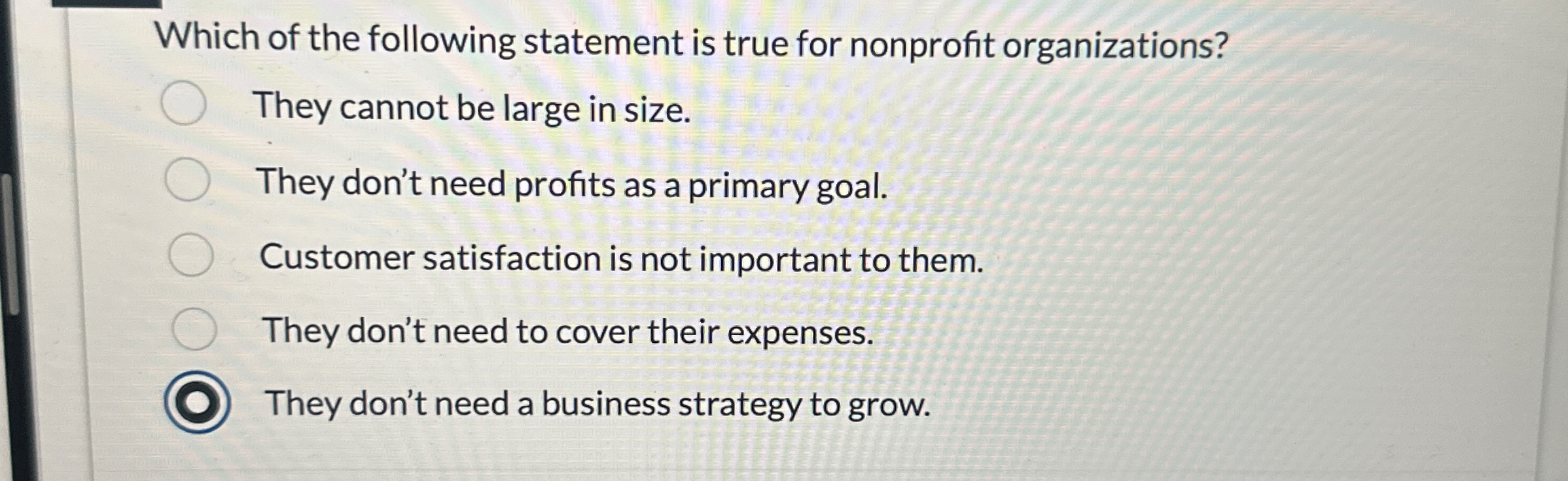 Solved Which of the following statement is true for | Chegg.com