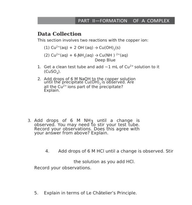 Solved Name: Date: Lab Instructor: lab 10 Le Châtelier's | Chegg.com