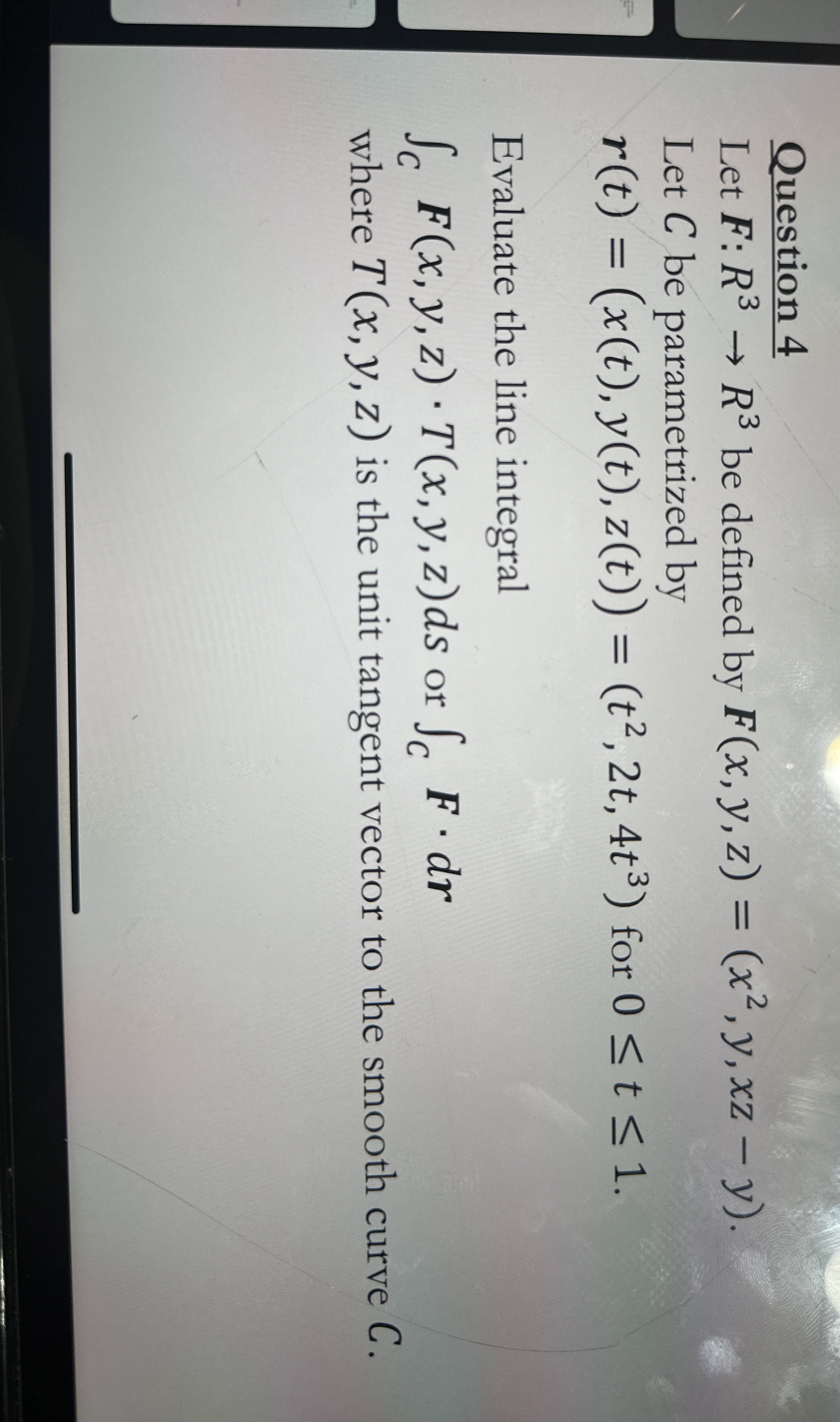 Solved Question 4Let F:R3→R3 ﻿be defined by | Chegg.com