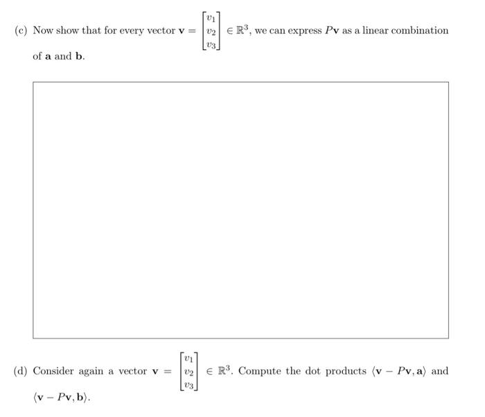 Solved Question 1: Projection onto a plane In this question, | Chegg.com