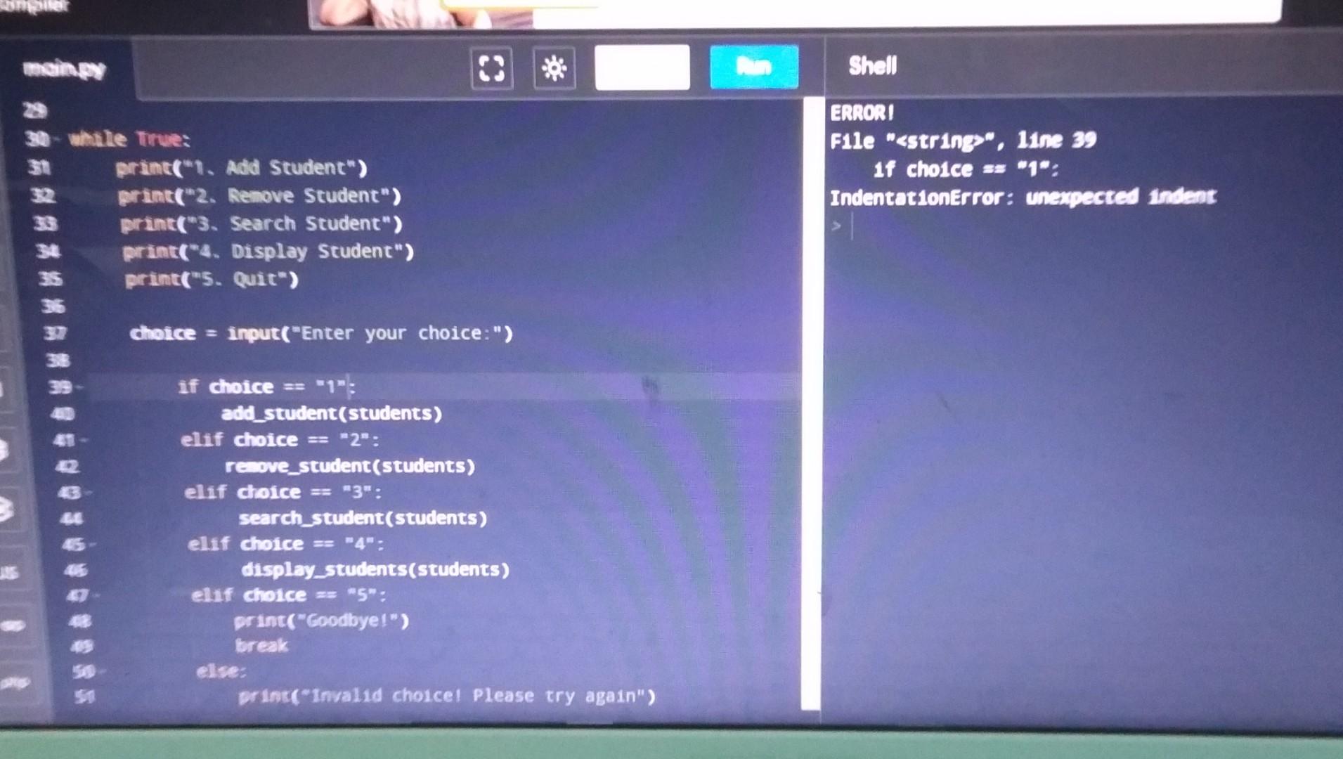 Solved Why it shows like this? *python* | Chegg.com