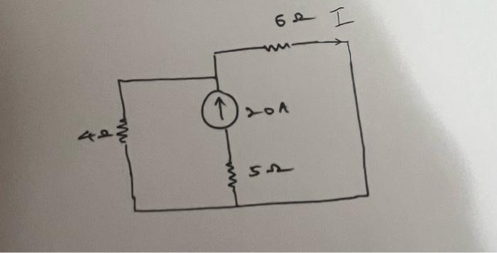 Solved Find I using current divider formula | Chegg.com