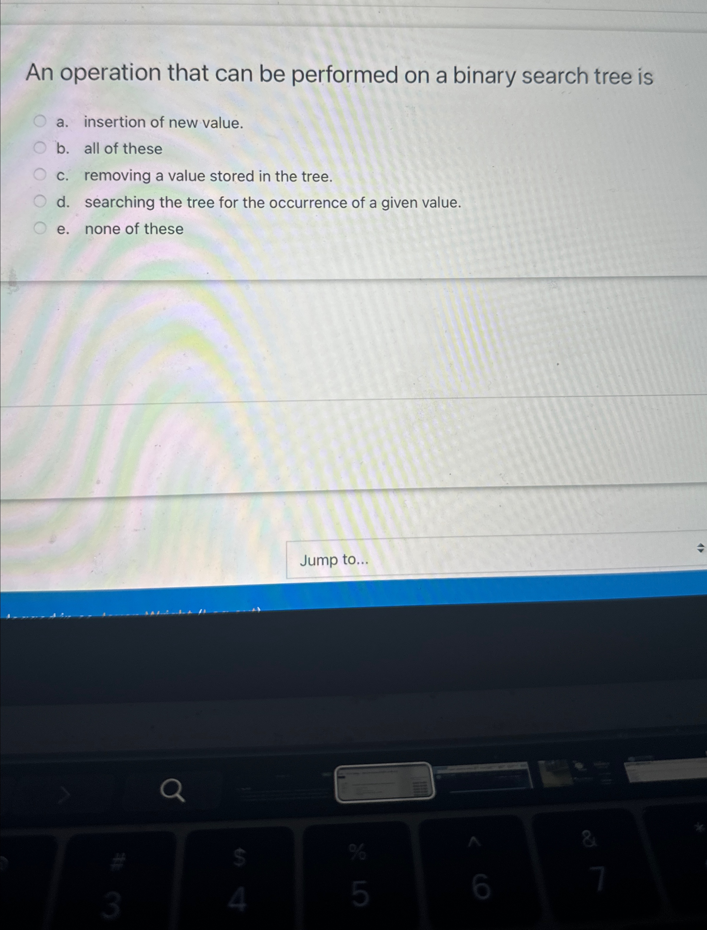 Solved An operation that can be performed on a binary search | Chegg.com