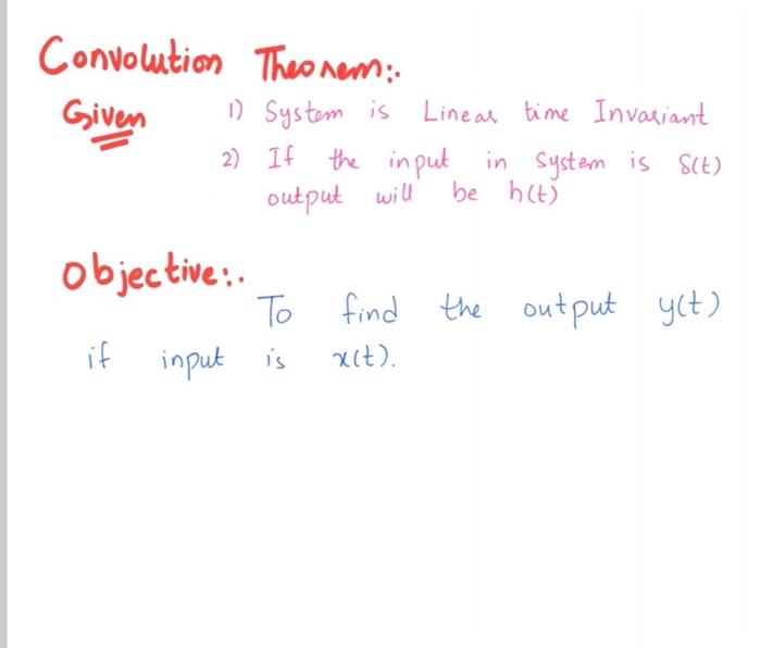Solved ∗y(t)=x(t)∗h(t) convolution Theocem Q: Find and | Chegg.com