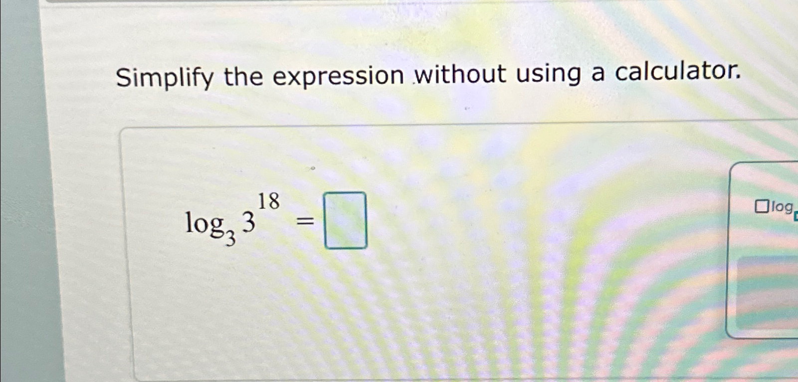 Solved Simplify the expression without using a | Chegg.com