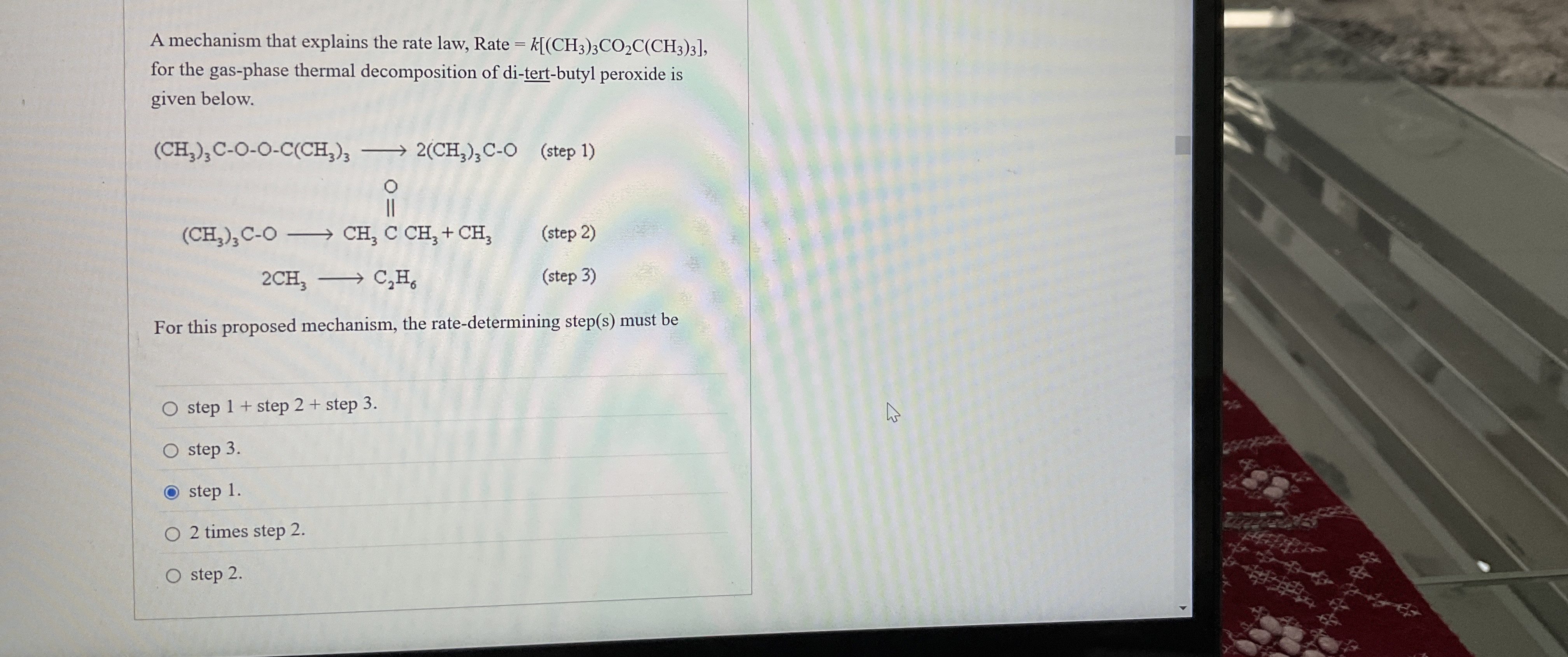 Solved A mechanism that explains the rate law, Rate | Chegg.com