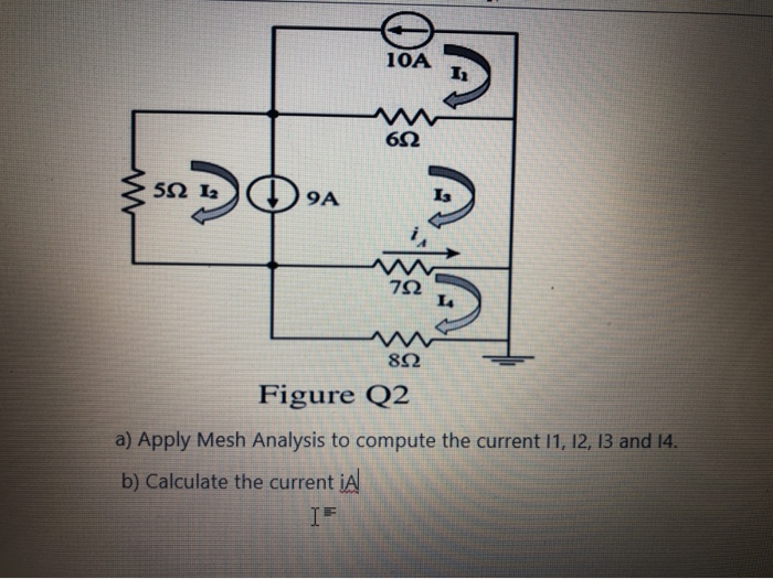 Solved 3512 10 Figure Q2 a) Apply Mesh Analysis to compute | Chegg.com