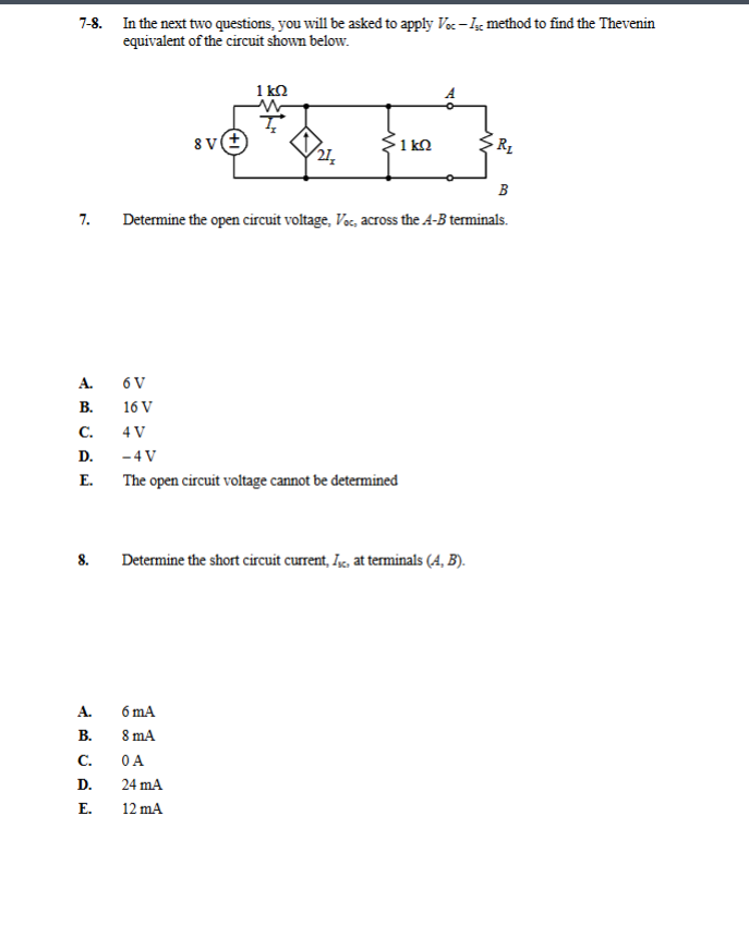 Solved 7-8. In ﻿the next two questions, you will be ﻿asked | Chegg.com