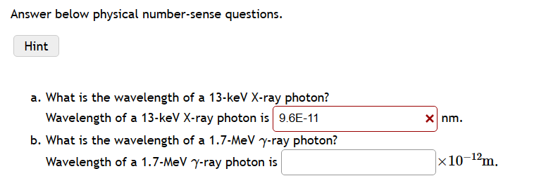Solved Answer below physical number-sense questions.a. ﻿What | Chegg.com