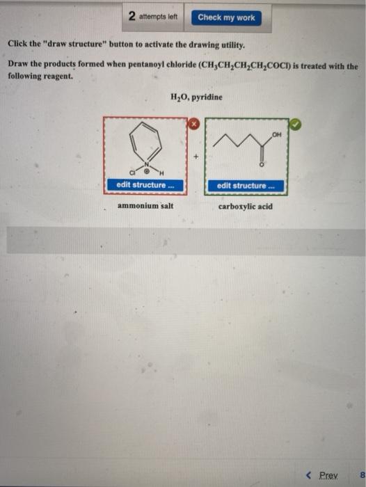 Solved 2 attempts left Check my work Click the "draw | Chegg.com