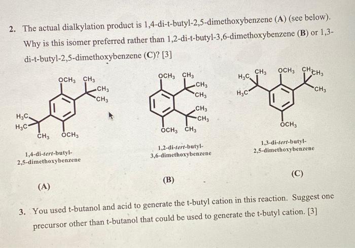 Solved 2. The actual dialkylation product is | Chegg.com