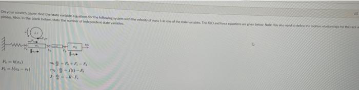 Solved 25 On your scratch paper, fost the state variable | Chegg.com