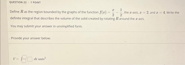 Solved Define R as the region bounded by the graphs of the | Chegg.com