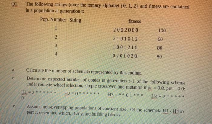 Solved Q1 The Following Strings Over The Ternary Alphabet