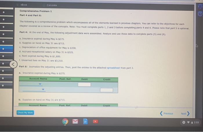 Solved Calculator Comprehensive Problem 1 Part 4 And Part 6