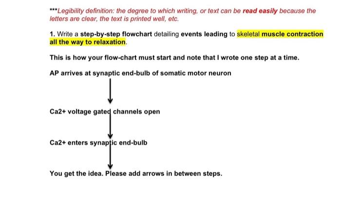 Solved *** Legibility definition: the degree to which | Chegg.com