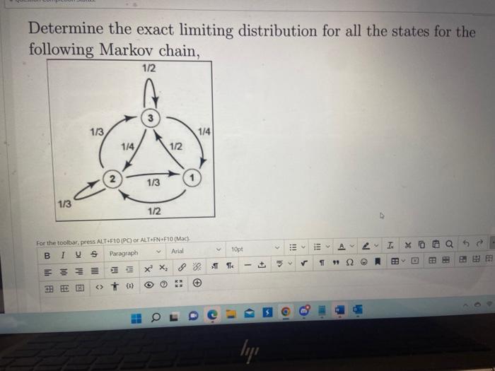 Solved Determine the exact limiting distribution for all the | Chegg.com