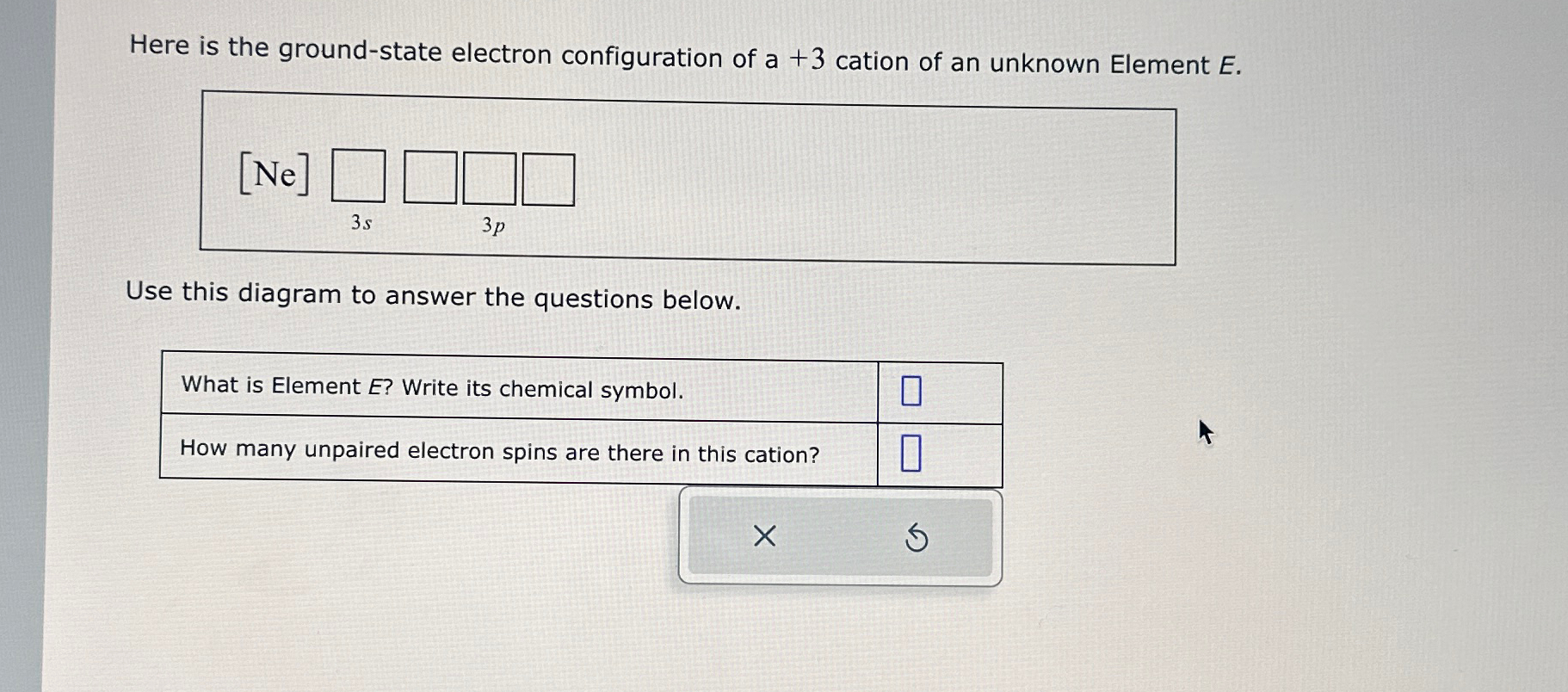 Solved Here is the ground-state electron configuration of a | Chegg.com