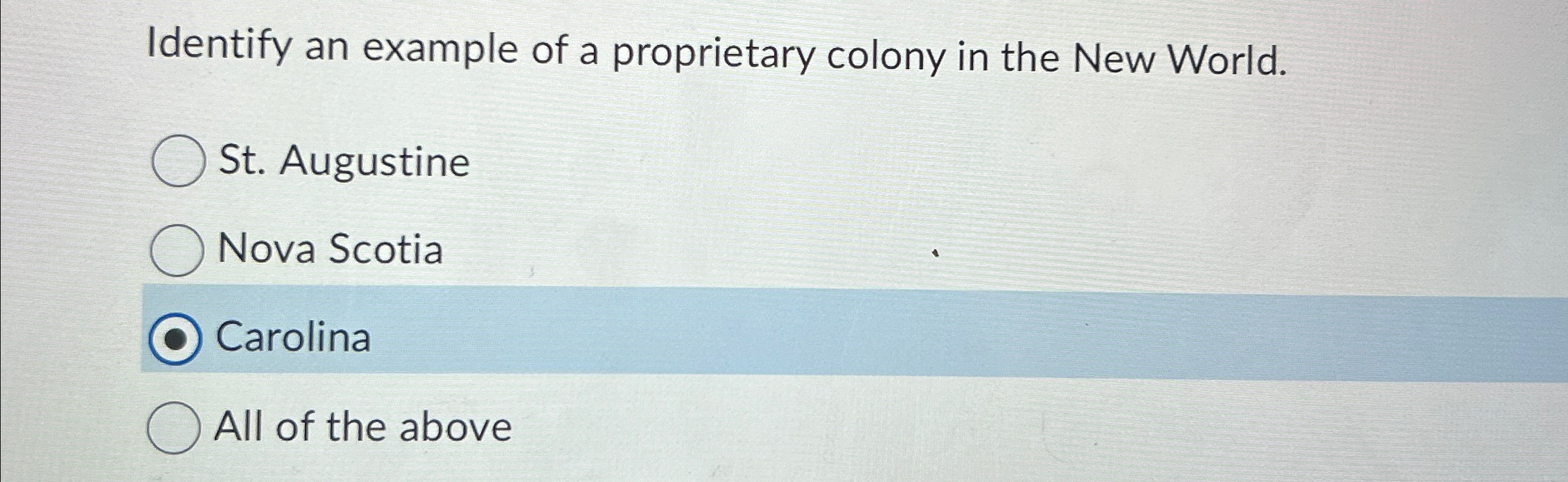Solved Identify an example of a proprietary colony in the | Chegg.com