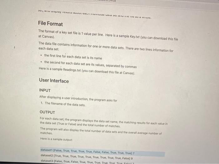 Solved HW8: Working with Data Files and Lists You have been | Chegg.com